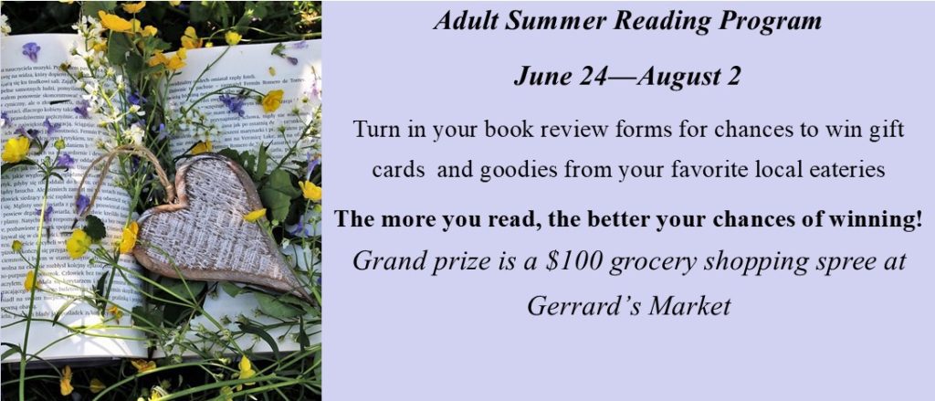 Adult Summer Reading Program 2022 | A.K. Smiley Public Library